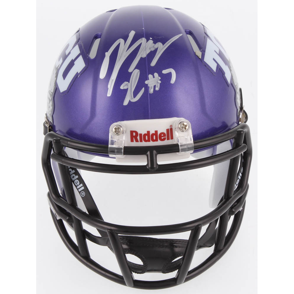 Kenny Hill Signed TCU Horned Frogs Speed Mini Helmet (JSA COA ...