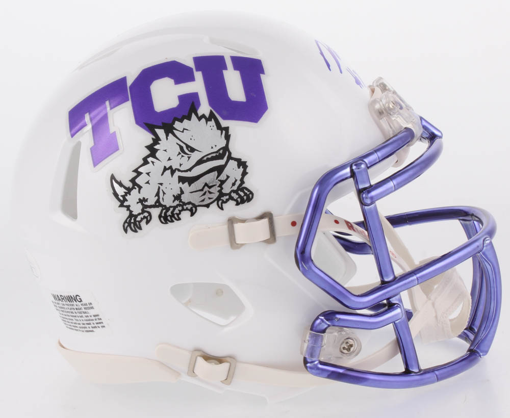 Kenny Hill Signed TCU Horned Frogs Speed Mini Helmet (JSA COA ...