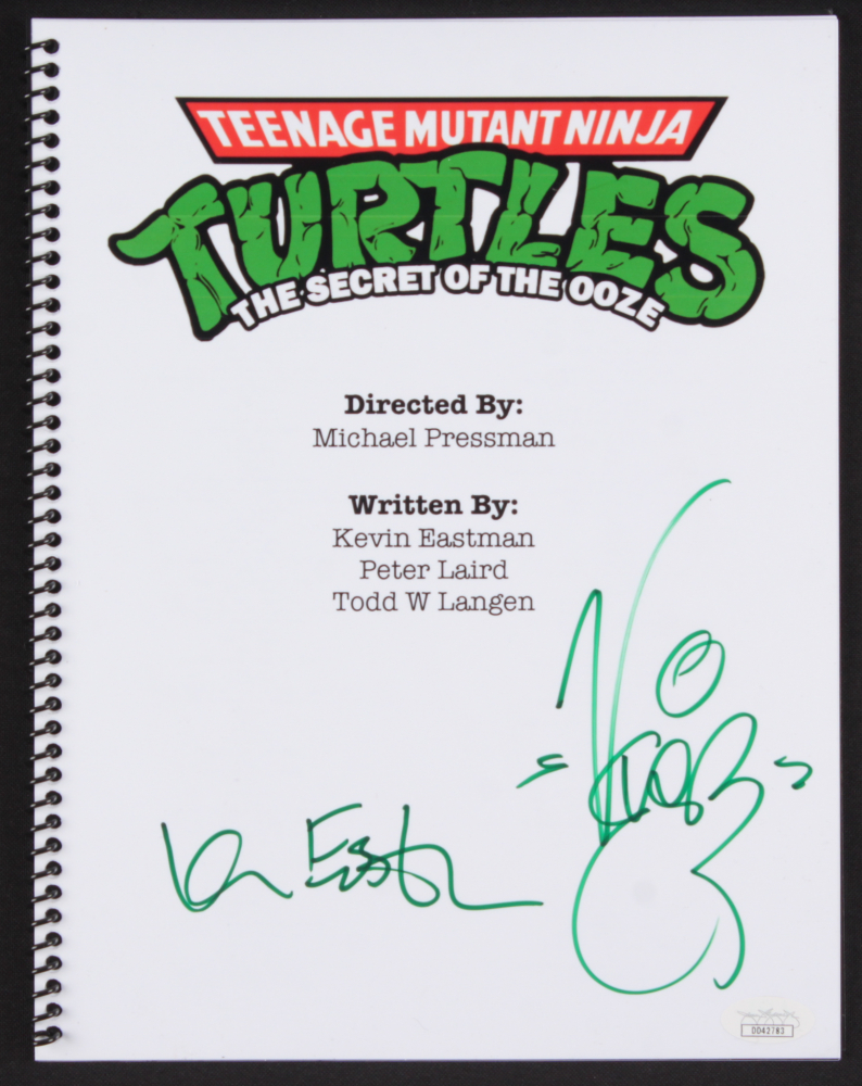 Kevin Eastman & Vanilla Ice Signed "Teenage Mutant Ninja Turtles II ...