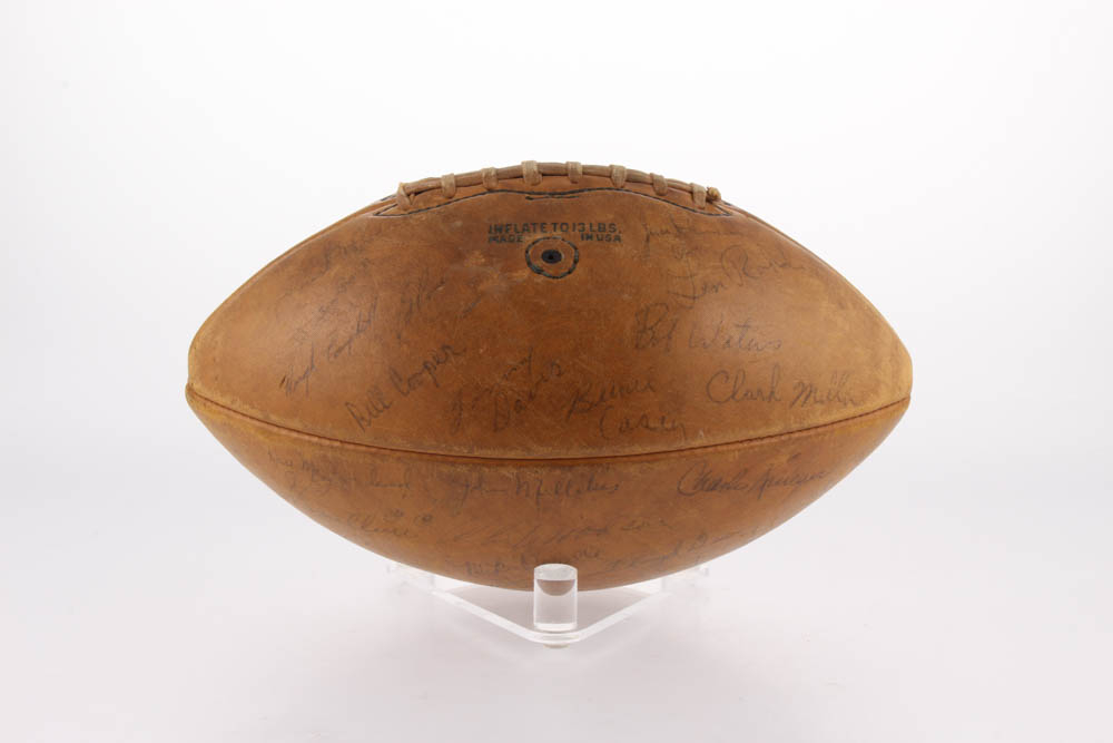 1963 San Francisco 49ers Logo Football Team-Signed by (41) with John ...
