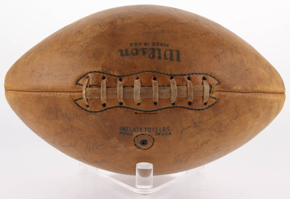 1963 San Francisco 49ers Logo Football Team-Signed by (41) with John ...
