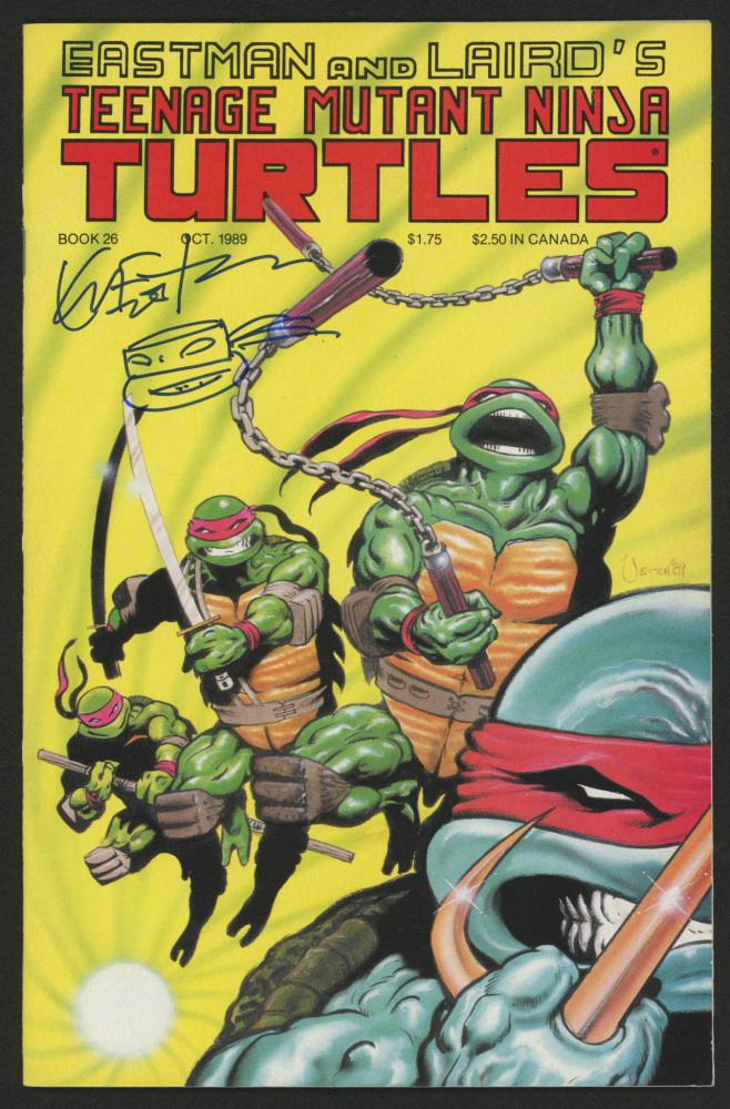 Kevin Eastman Signed Teenage Mutant Ninja Turtles Original Comic Book ...