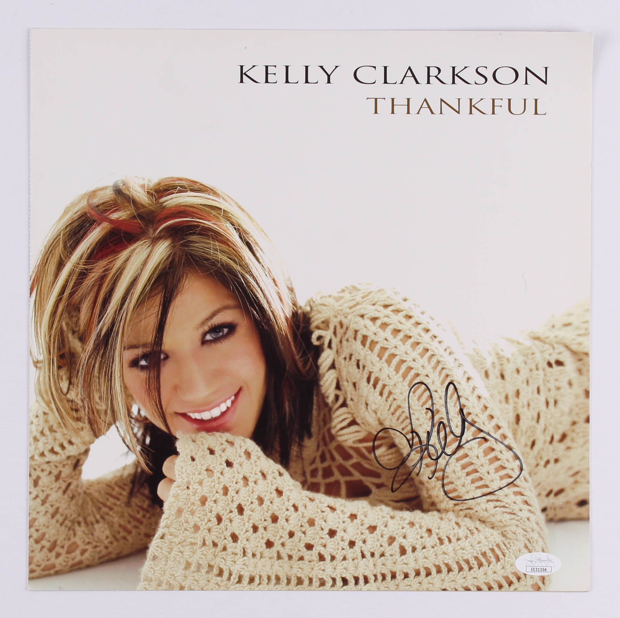 Kelly Clarkson Signed "Thankful" Promotional Record Flat (JSA COA ...