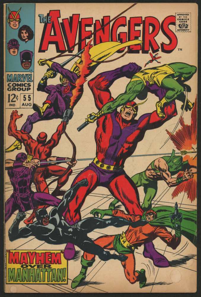 1968 "The Avengers" Issue #55 Marvel Comic Book | Pristine Auction