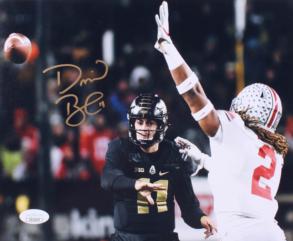 David Blough Signed Purdue Boilermakers 8x10 Photo (JSA Hologram ...