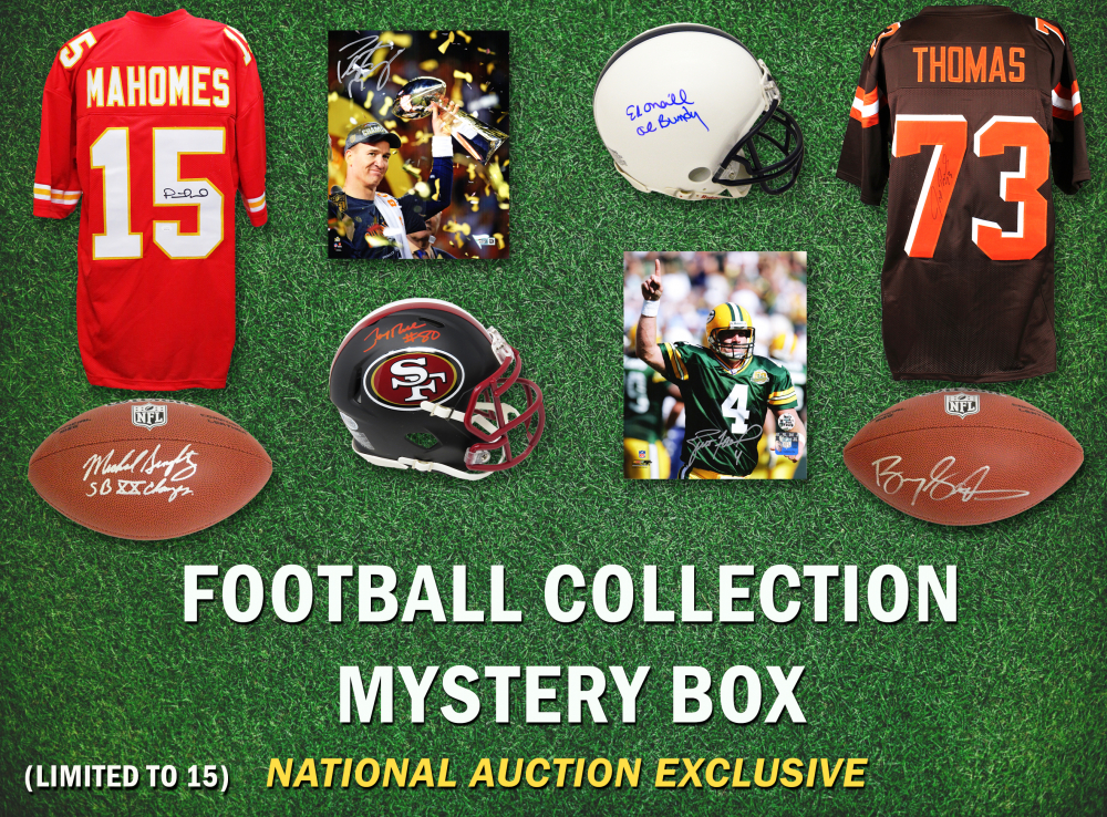 National Featured Auction Signed Football Collection Mystery Box ...