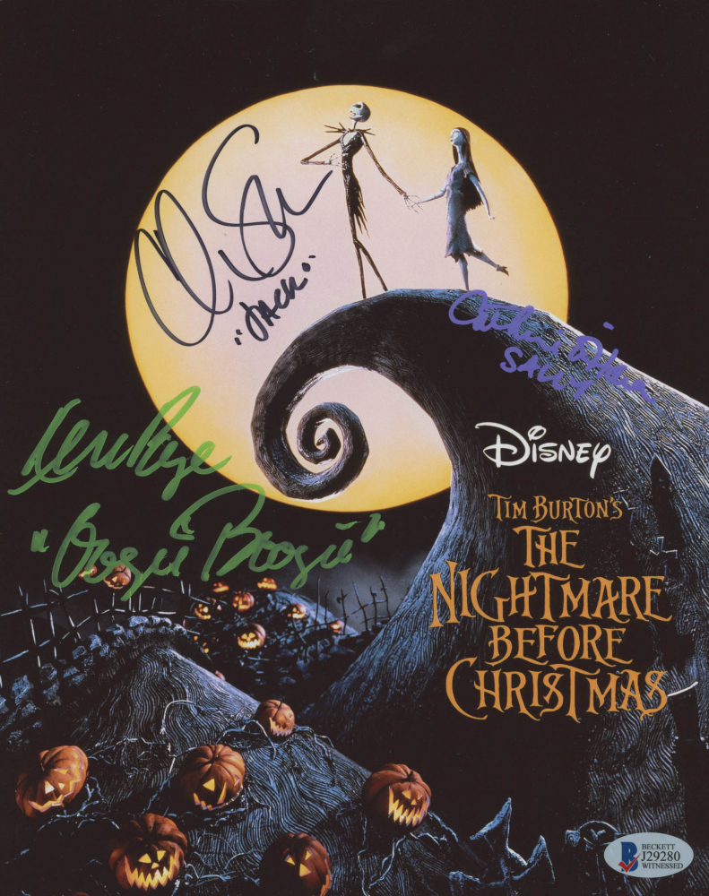 Chris Sarandon, Catherine O'Hara & Ken Page Signed "The Nightmare ...
