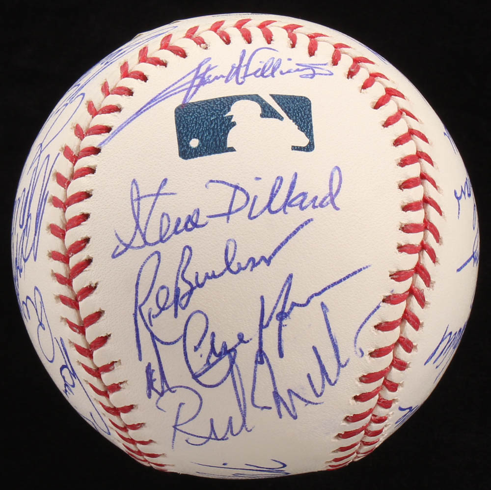 1975 Boston Red Sox OML Baseball Team-Signed by (22) with Carlton Fisk ...
