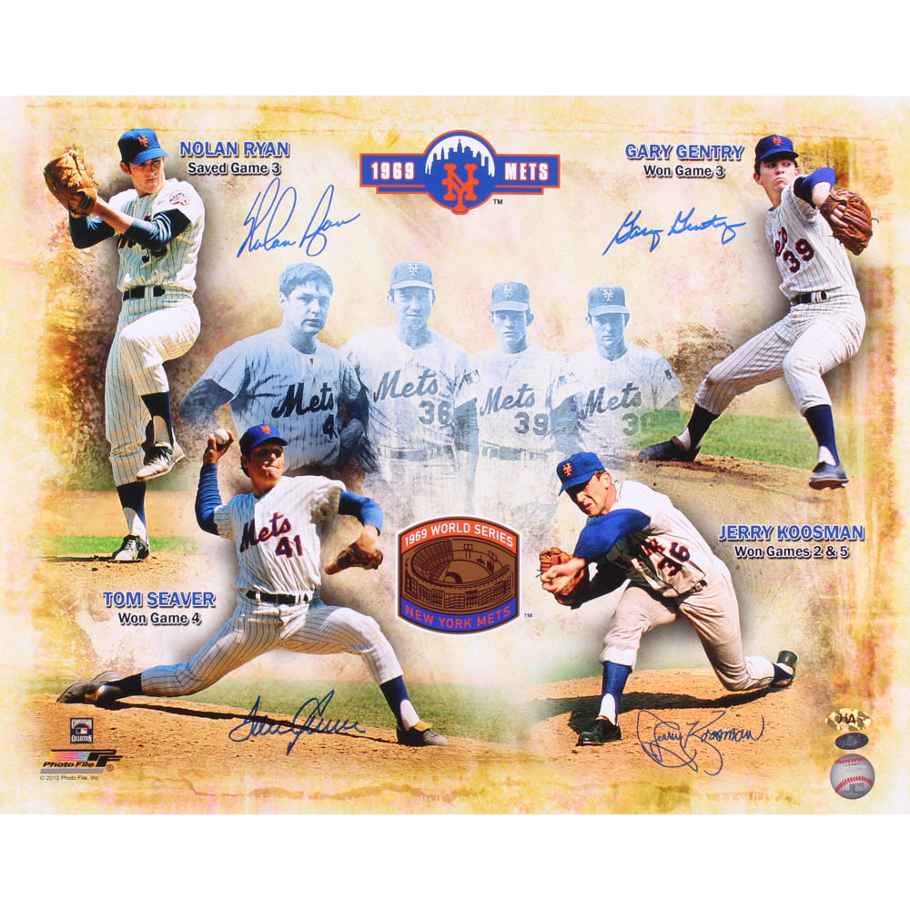1969 New York Mets 16x20 Photo Signed by (4) with Nolan Ryan, Gary ...