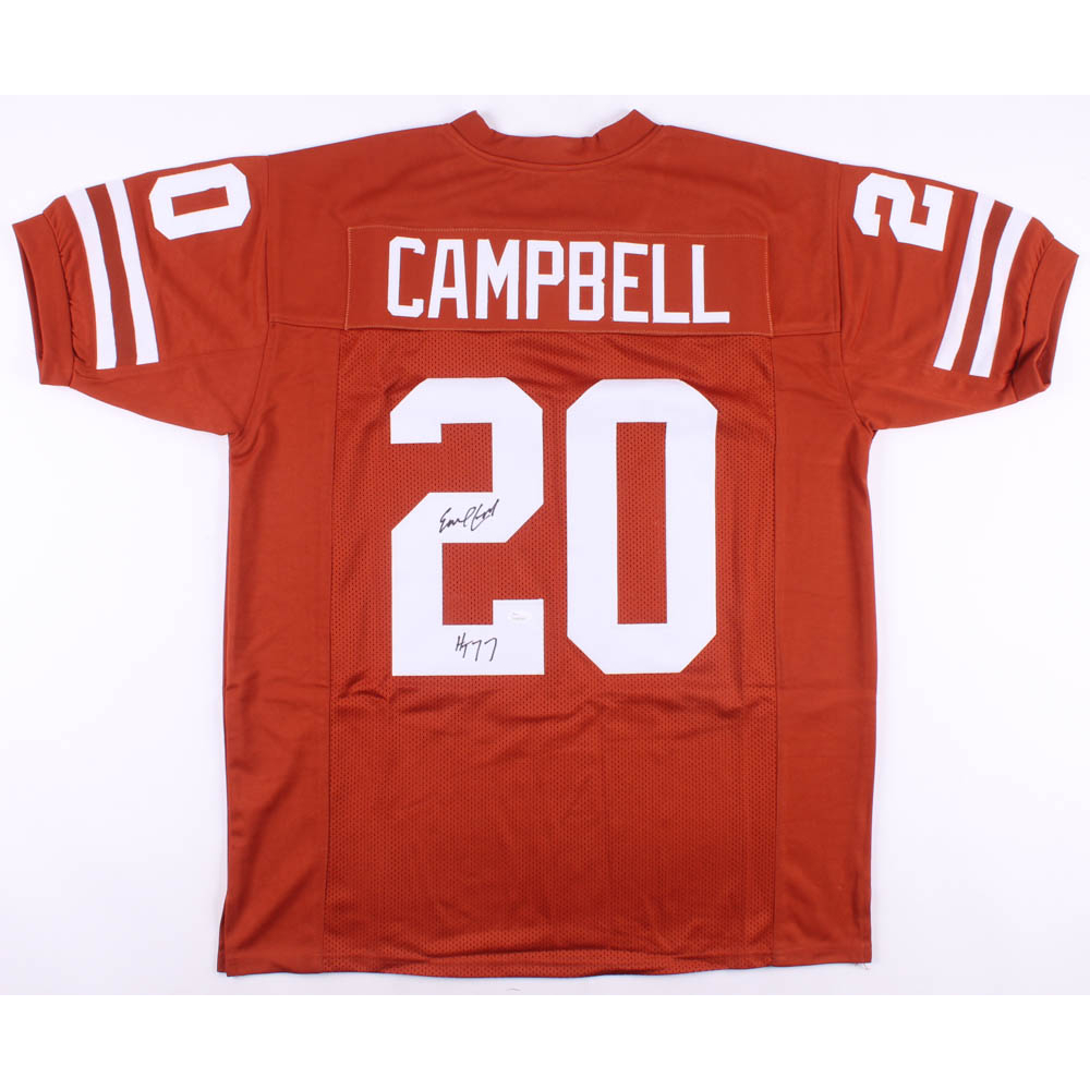 Earl Campbell Signed Jersey Inscribed "HT 77" (JSA) | Pristine Auction