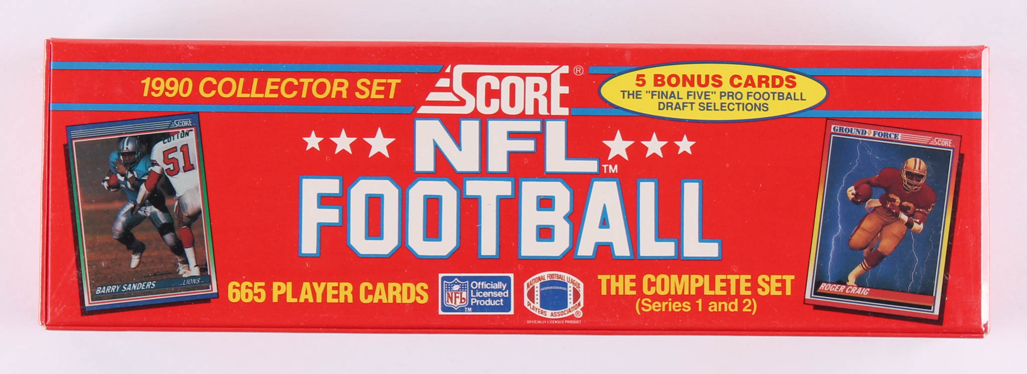 1990 Score Football Complete Set of (665) Cards with Joe Montana #1 ...