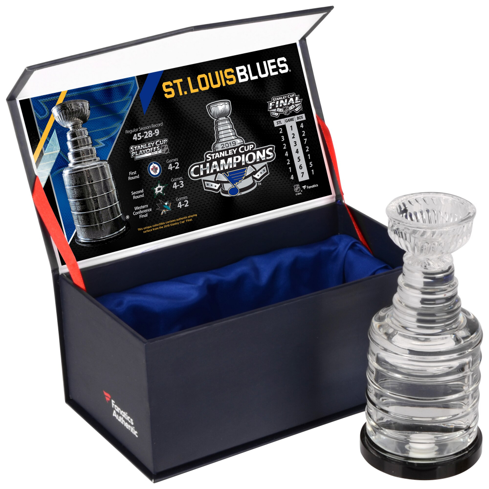 St. Louis Blues 2019 Stanley Cup Champions Crystal Stanley Cup - Filled ...