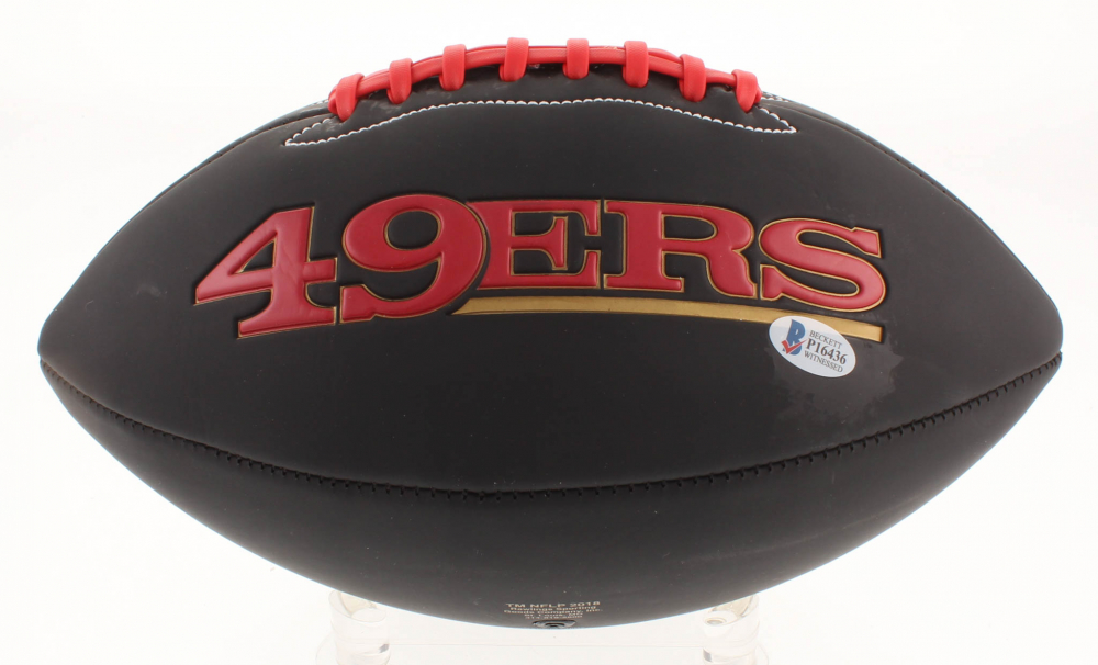 Jerry Rice Signed San Francisco 49ers Logo Football (Beckett COA ...