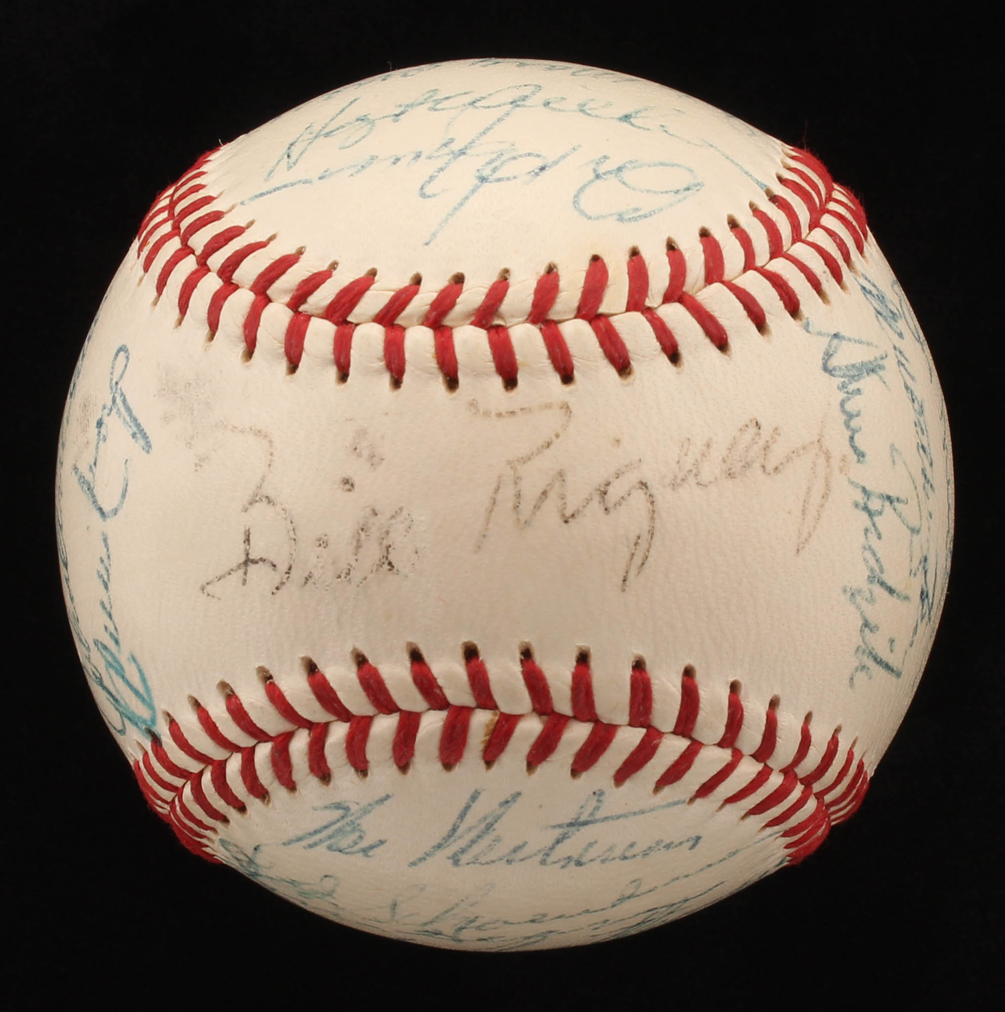 1956 New York Giants Team-Signed ONL Baseball by (25) with Willie Mays ...