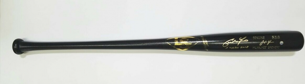 Christian Yelich Signed Louisville Slugger Player Model S318 Baseball ...