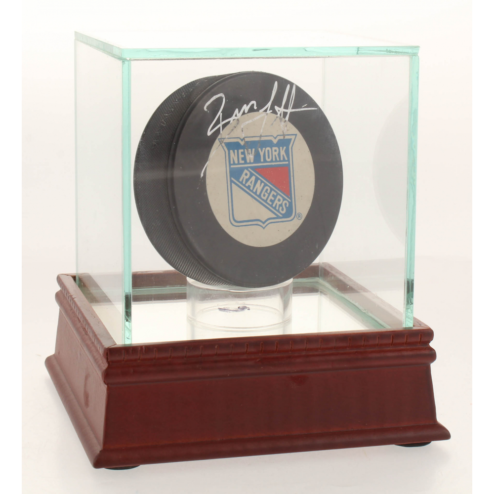 Brian Leetch Signed New York Rangers Logo Hockey Puck (PSA COA ...