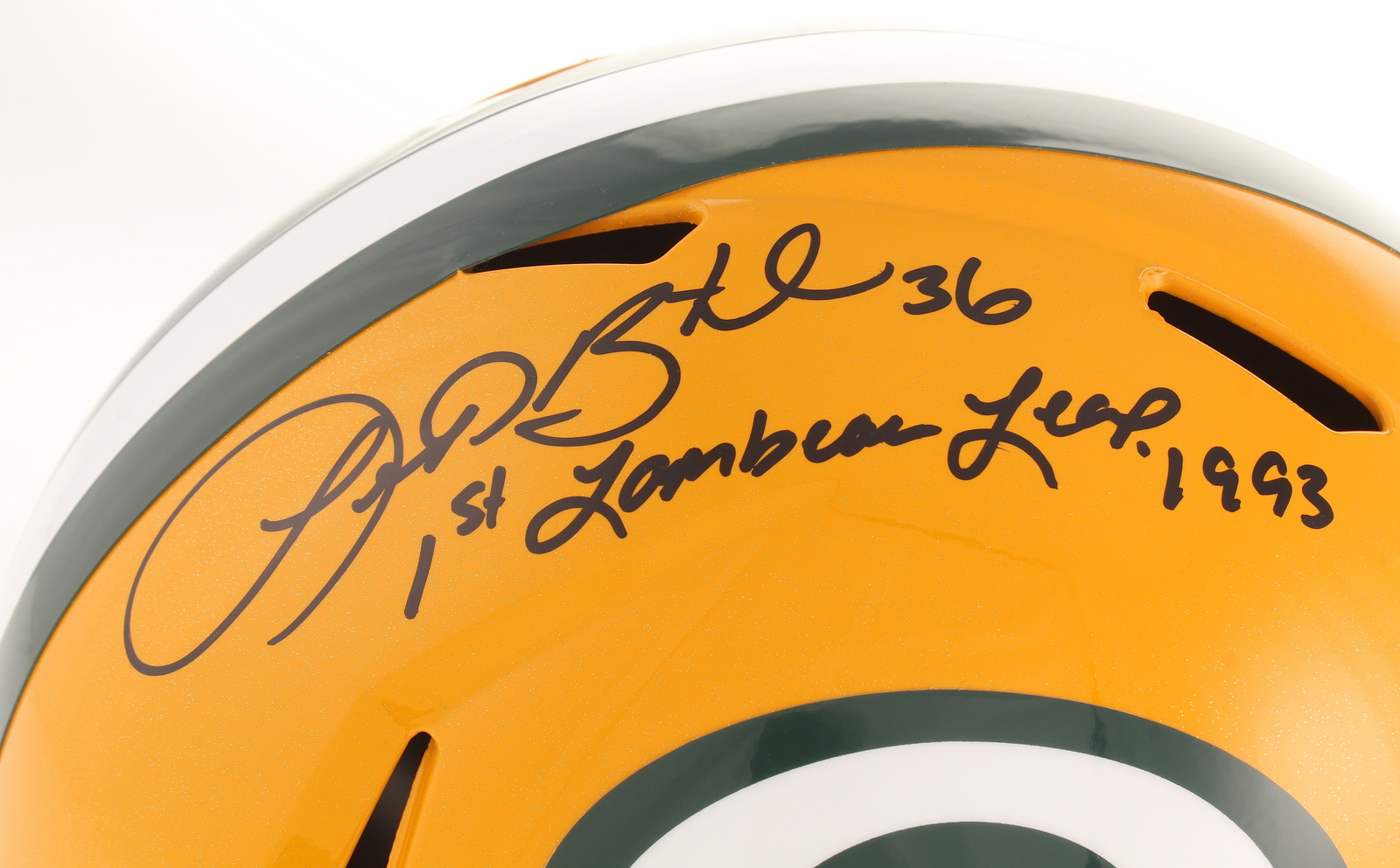 LeRoy Butler Signed Green Bay Packers Full-Size Speed Helmet Inscribed ...
