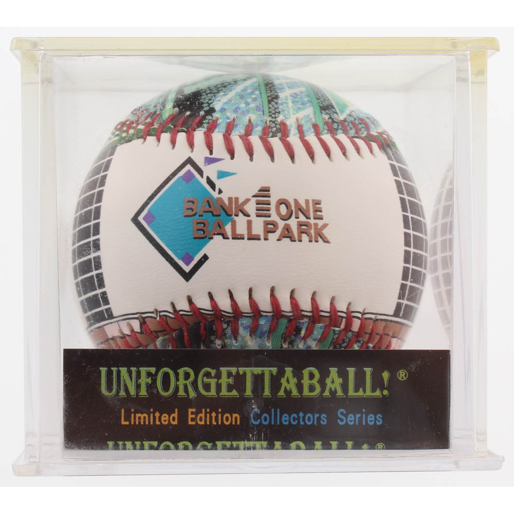 Bank One Ballpark Logo LE Baseball with Case | Pristine Auction