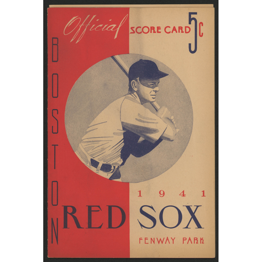 Vintage 1941 Boston Red Sox Official Scorecard | Pristine Auction