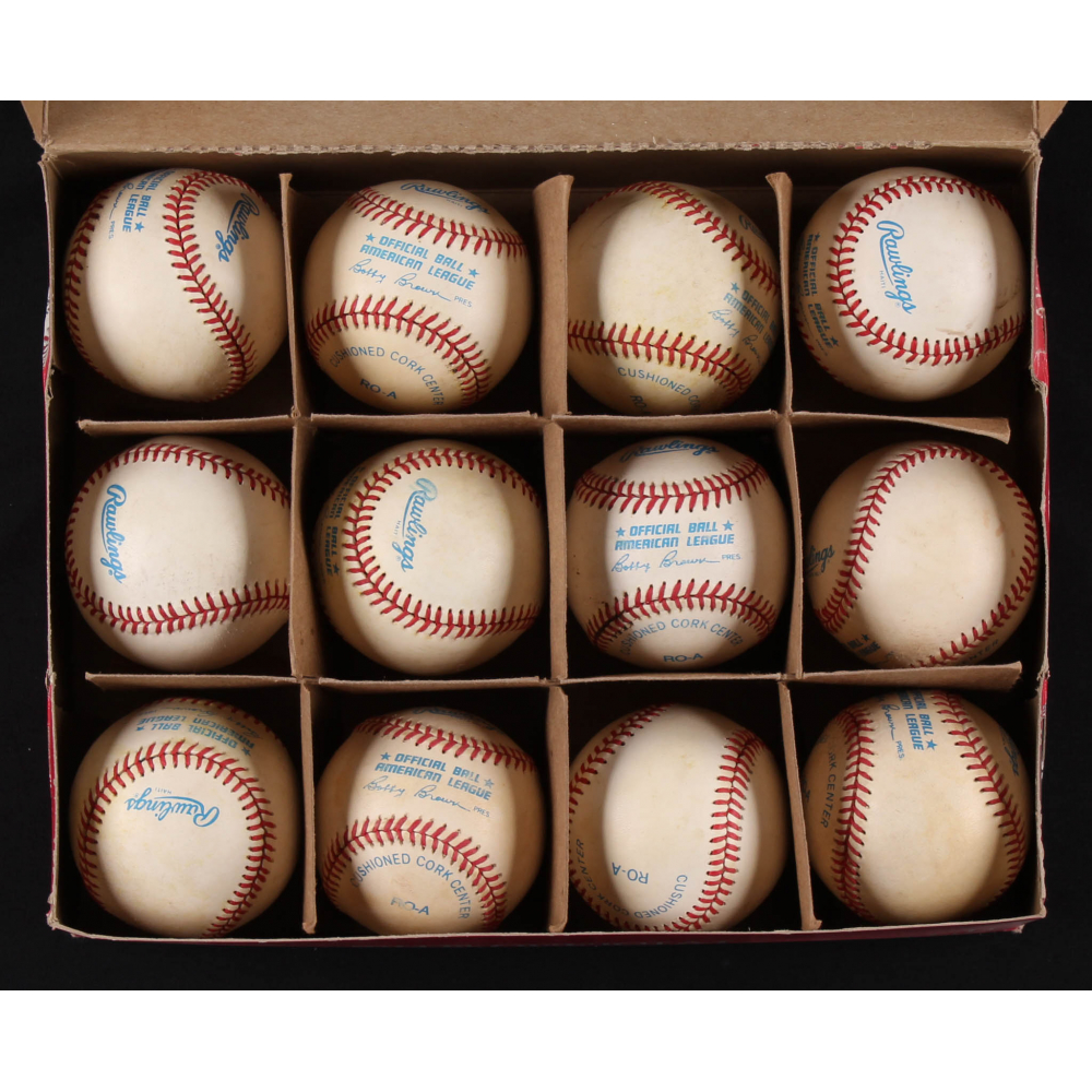 Lot of (12) Vintage Rawlings OAL Baseballs with Box | Pristine Auction