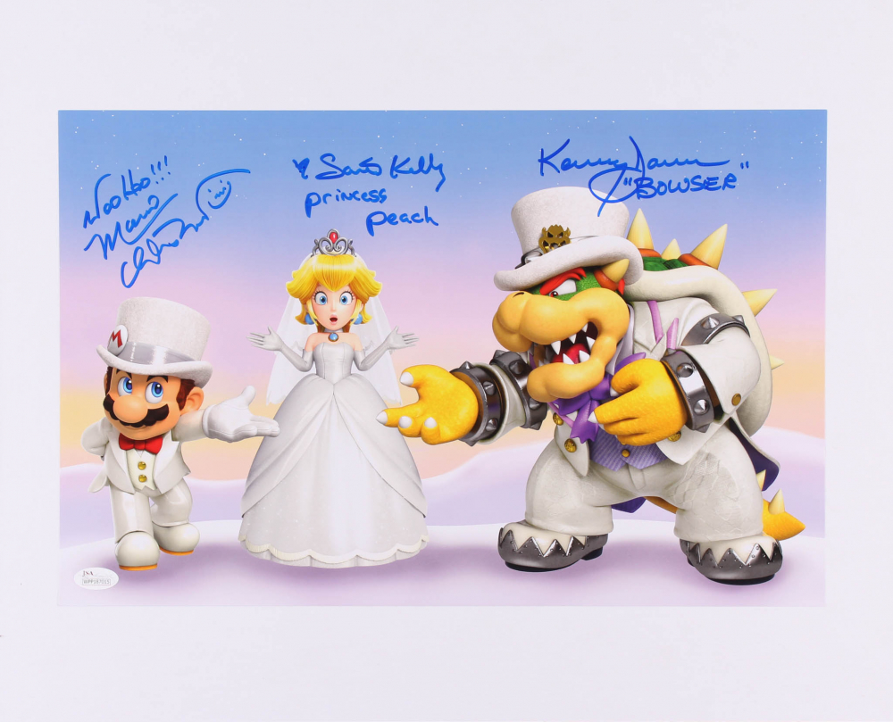 Samantha Kelly, Kenny James & Charles Martinet Signed "Super Mario ...