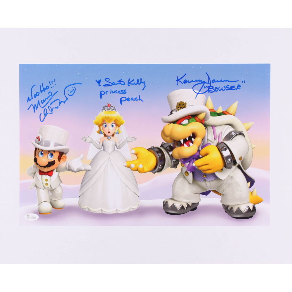 Samantha Kelly, Kenny James & Charles Martinet Signed "Super Mario ...