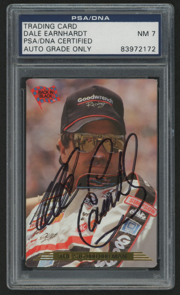 Dale Earnhardt Sr. Signed 1993 Action Packed #120 BB (PSA Encapsulated ...