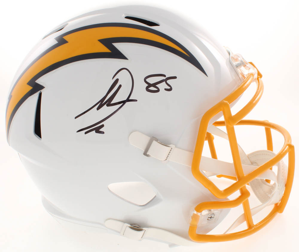 Antonio Gates Signed Los Angeles Chargers Full-Size Color Rush Speed ...
