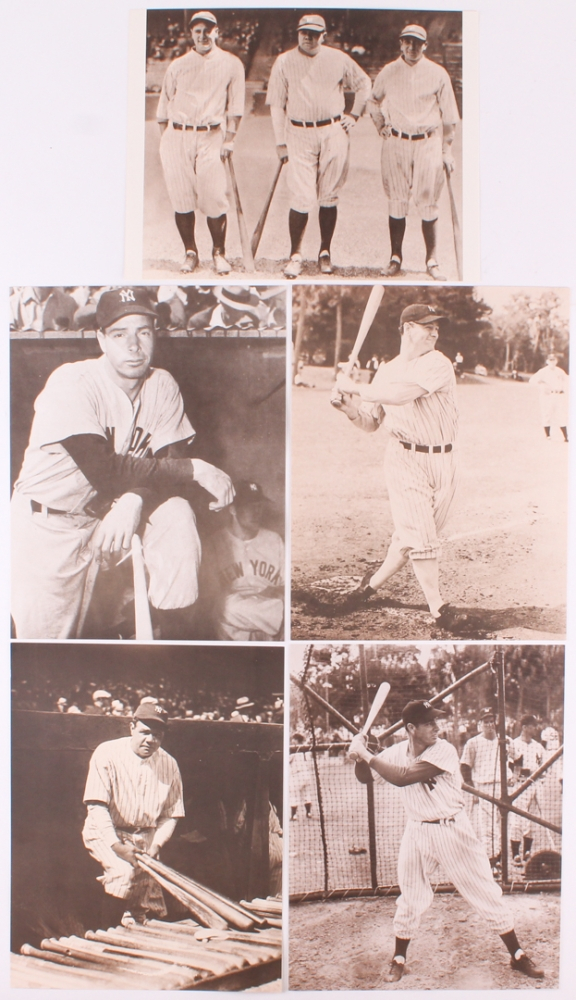 Lot of (40) New York Yankees Legends 11x14 Photos with Babe Ruth, Joe ...