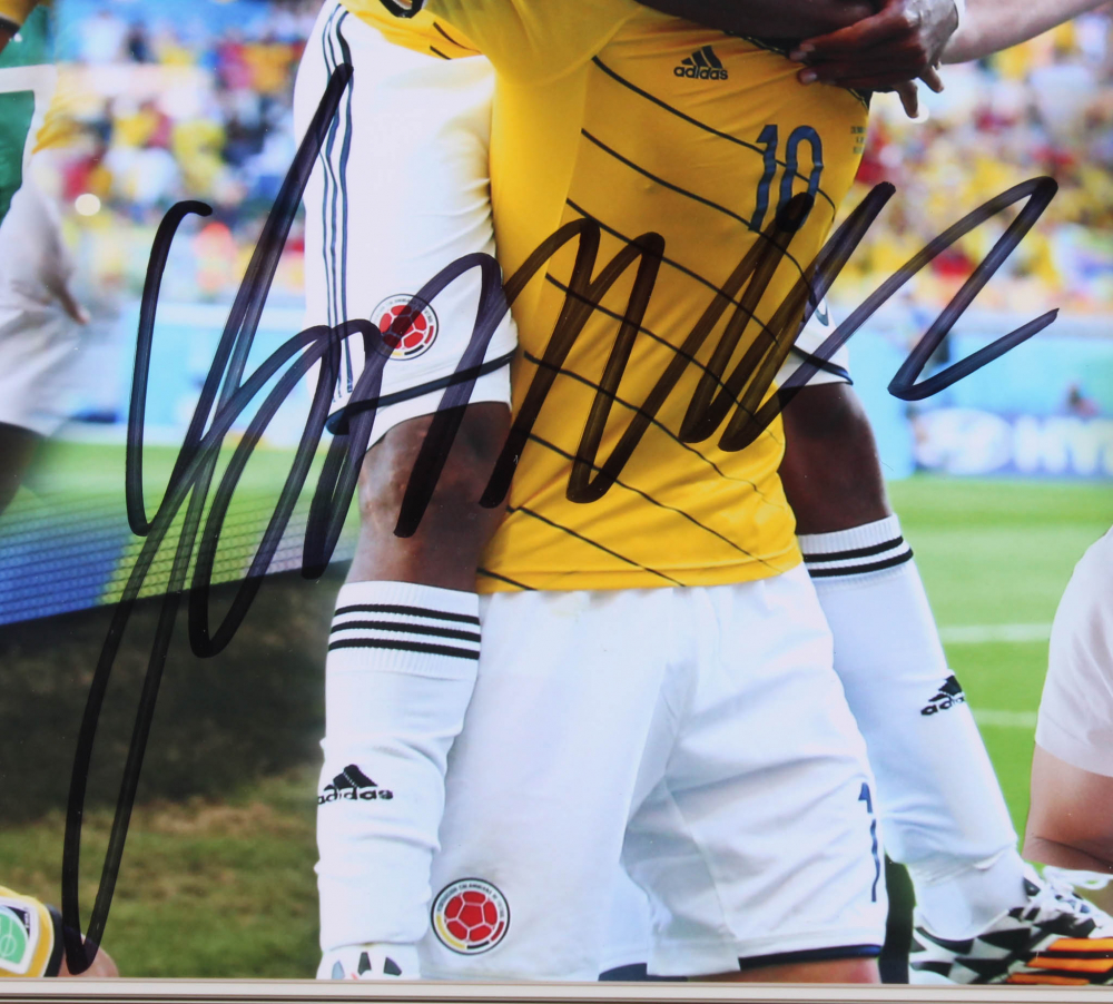 James Rodriguez Signed 2014 FIFA World Cup 22x26 Custom Framed Photo ...