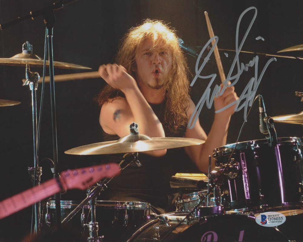 Eric Singer Signed "KISS" 8x10 Photo (Beckett COA) | Pristine Auction