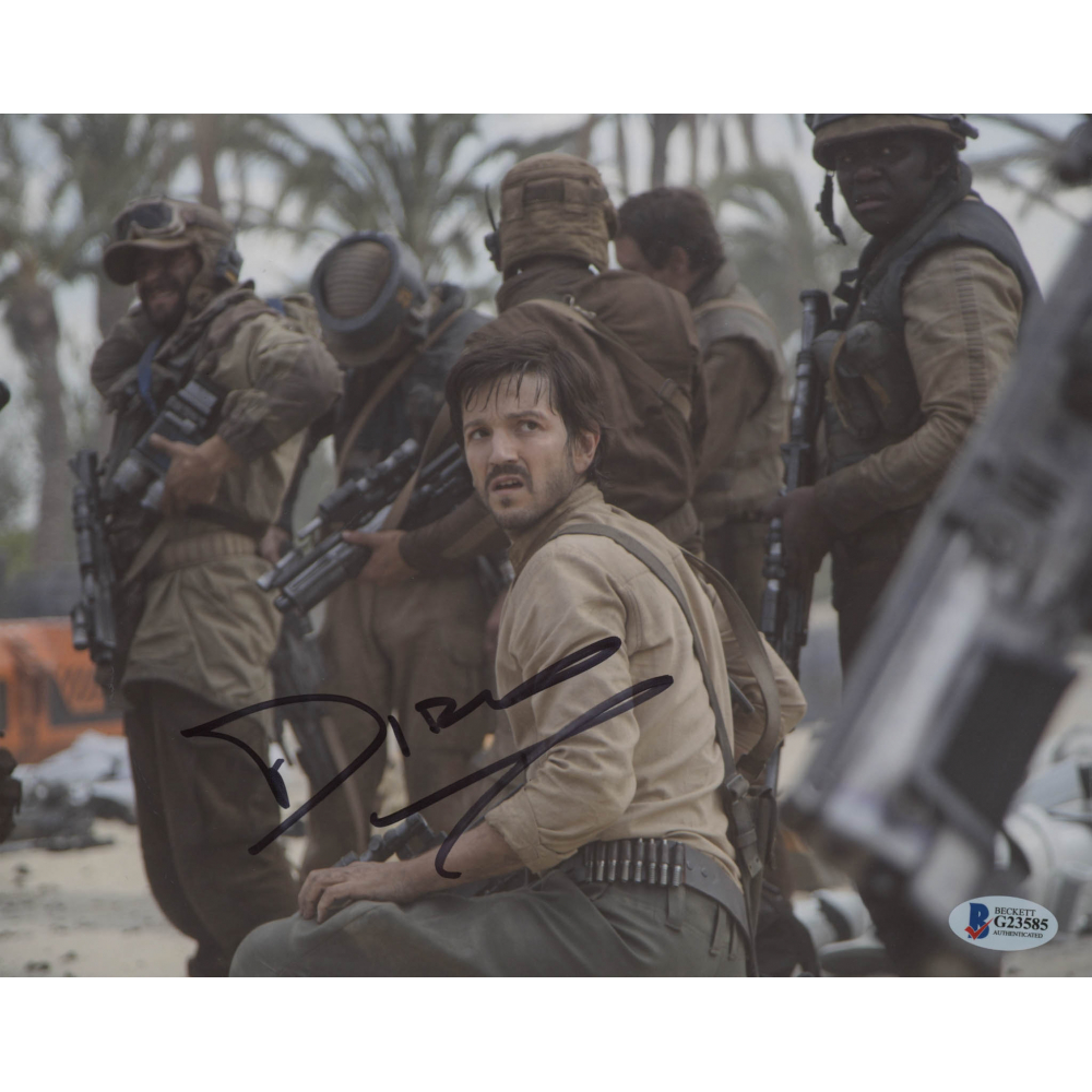 Diego Luna Signed "Rogue One: A Star Wars Story" 8x10 Photo (Beckett ...