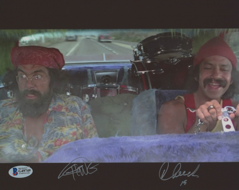 Cheech Marin & Tommy Chong Signed "Up in Smoke" 8x10 Photo (Beckett COA ...