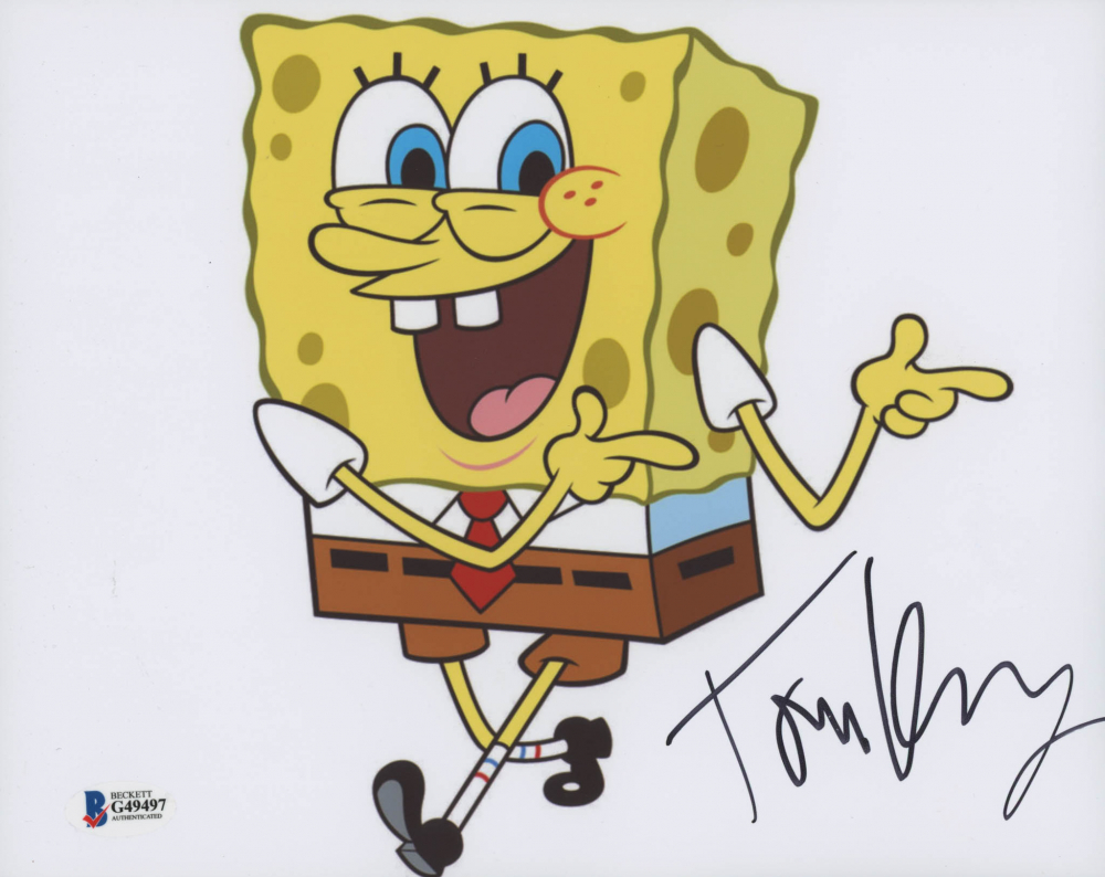 Tom Kenny Signed "SpongeBob SquarePants" 8x10 Photo (Beckett COA ...