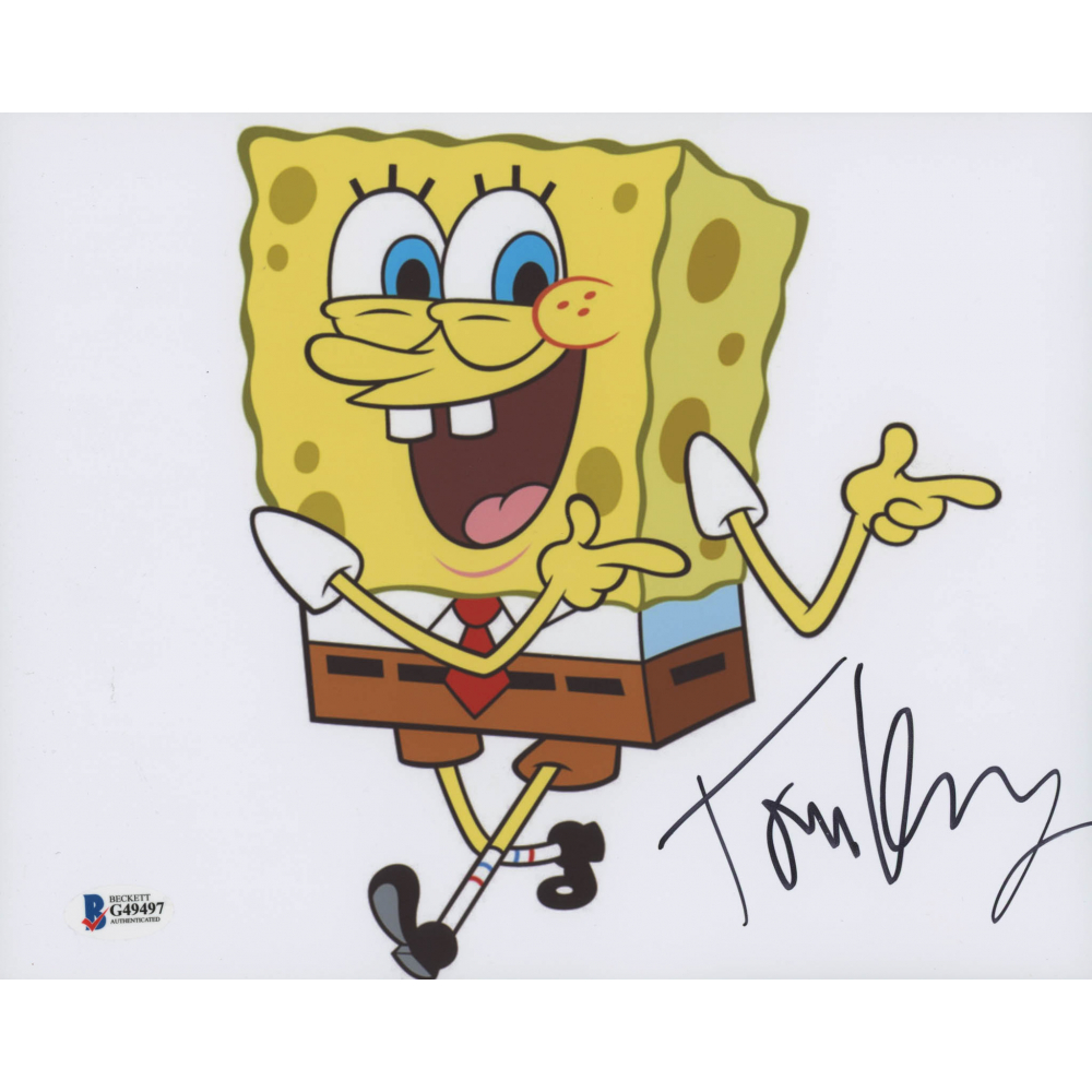 Tom Kenny Signed "SpongeBob SquarePants" 8x10 Photo (Beckett COA ...