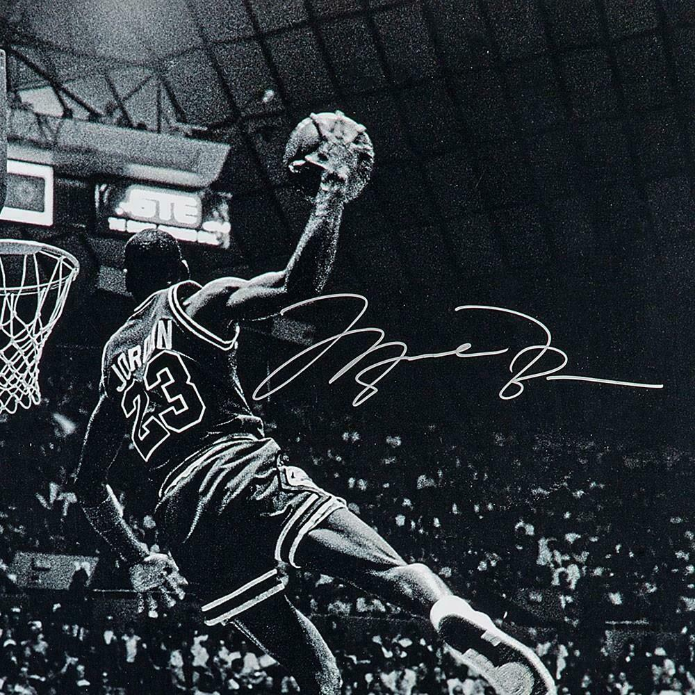 Michael Jordan Signed Bulls "Frozen in Time" 30x40 Photo (UDA ...