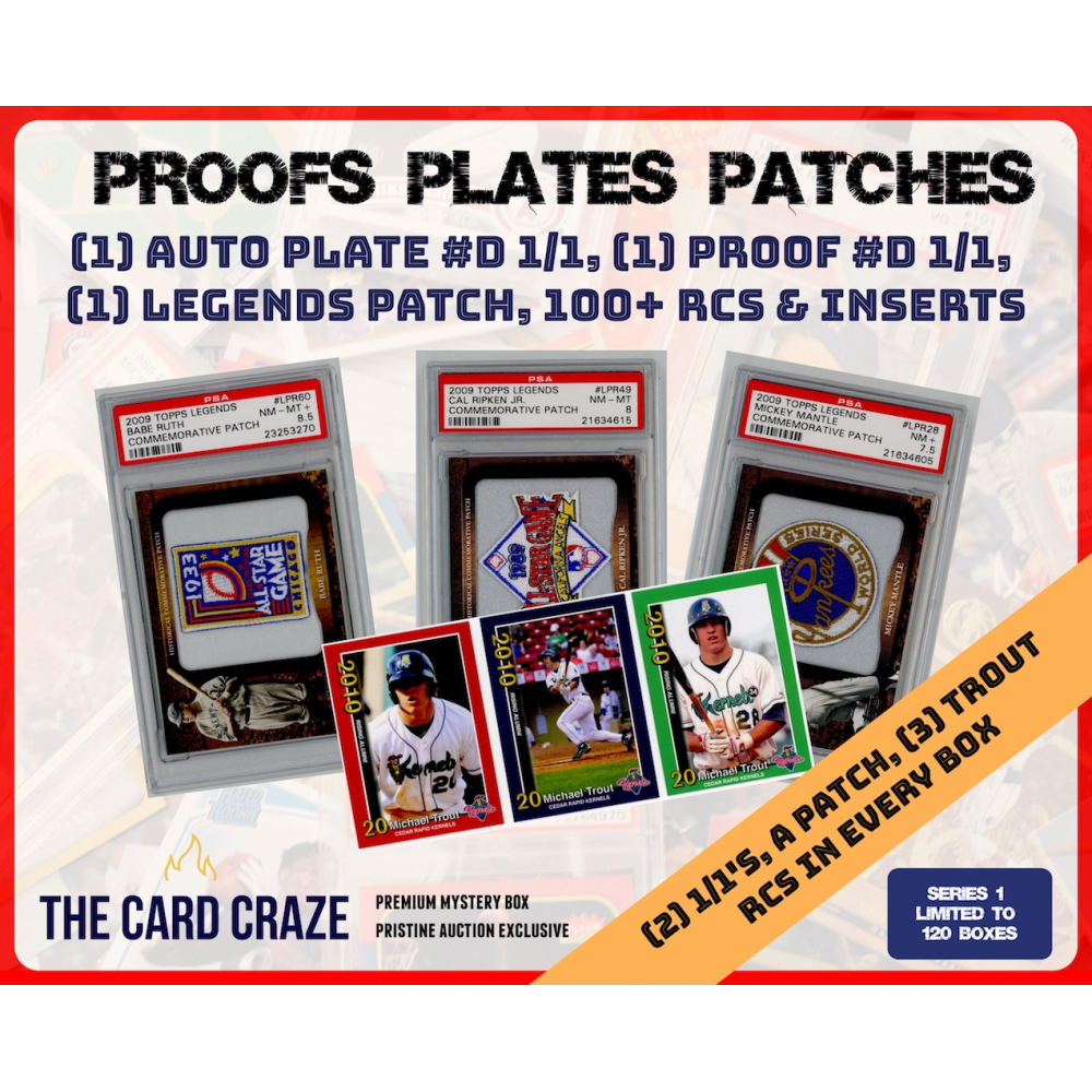 The Card Craze “Proofs Plates & Patches” Multi-Sport Mystery Box ...