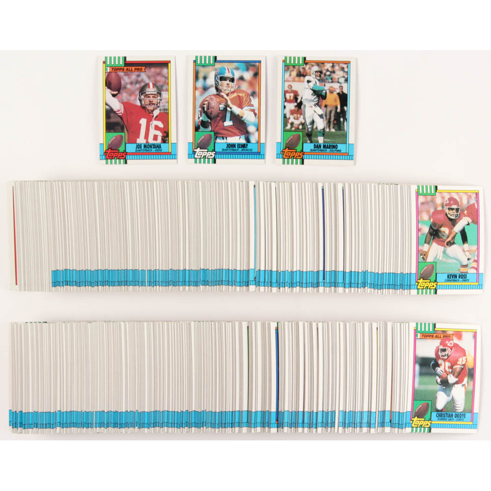1990 Topps Complete Set of (560) Football Cards with #323 Dan Marino ...