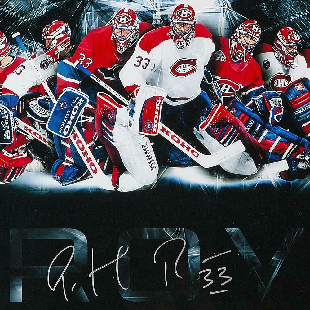 Patrick Roy Signed Montreal Canadiens 24x30 Photo (UDA COA) | Pristine ...