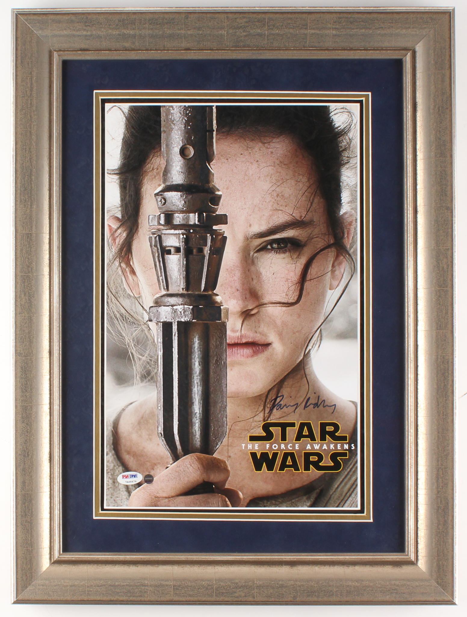 Daisy Ridley Signed "Star Wars: The Force Awakens" 22x26 Custom Framed ...