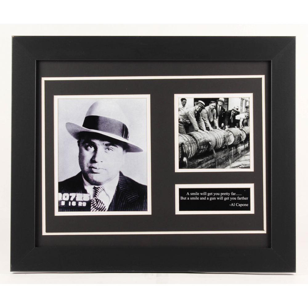 Al Capone 19.5x23.5 Custom Framed Photo Display | Pristine Auction