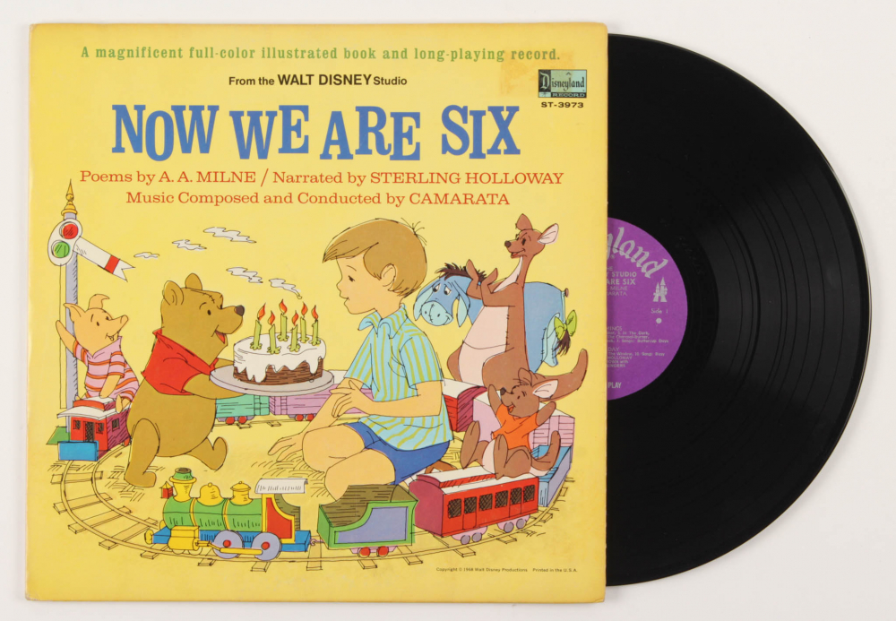 Vintage 1968 Walt Disney's "Winnie-the-Pooh: Now We Are Six" Vinyl ...