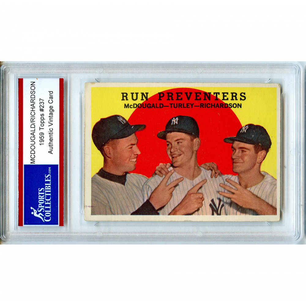 1959 Topps #237 Run Preventers / Gil McDougald / Bob Turley / Bobby ...