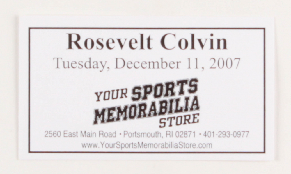 Rosevelt Colvin Signed New England Patriots 16x20 Photo (Your Sports ...