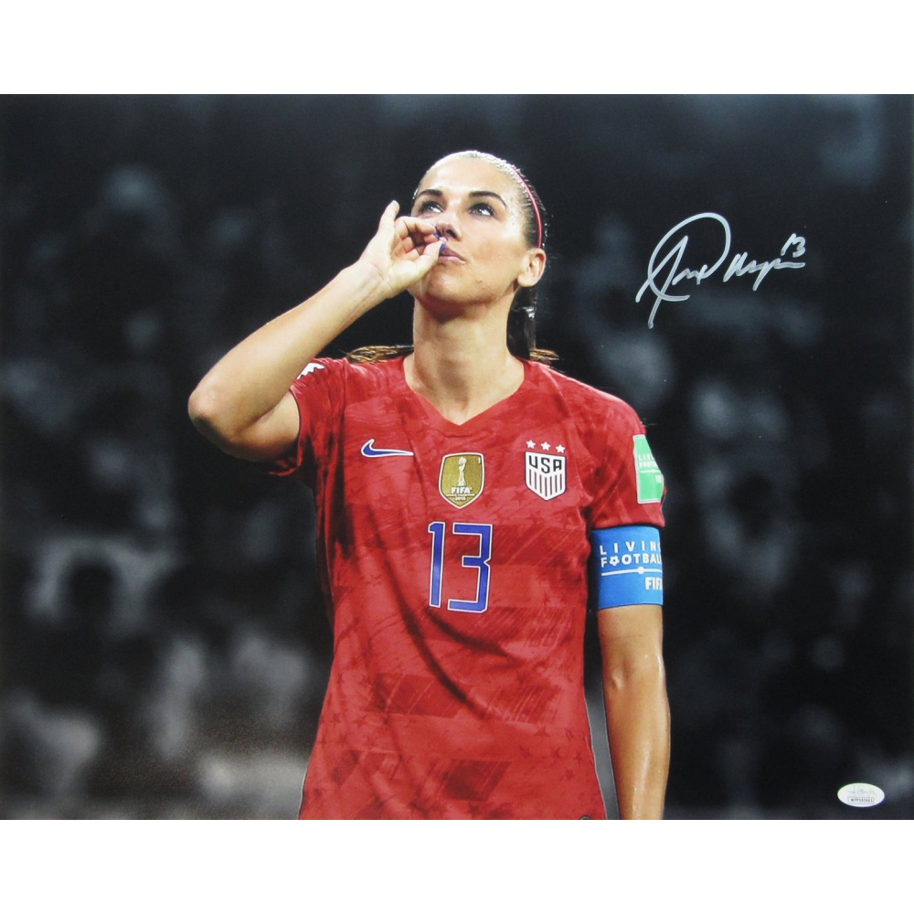Alex Morgan Signed Team USA "Teacup Spotlight" 16x20 Photo (JSA COA ...