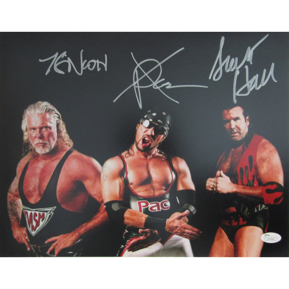 Scott Hall, X-Pac & Kevin Nash Signed WWE 11x14 Photo (JSA COA ...