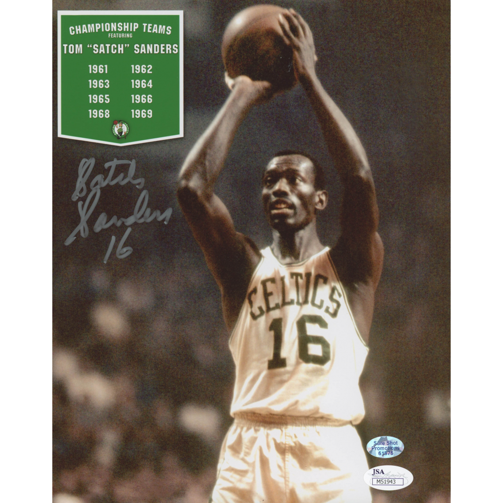 Satch Sanders Signed Boston Celtics 8x10 Photo (JSA COA & Sure Shot ...