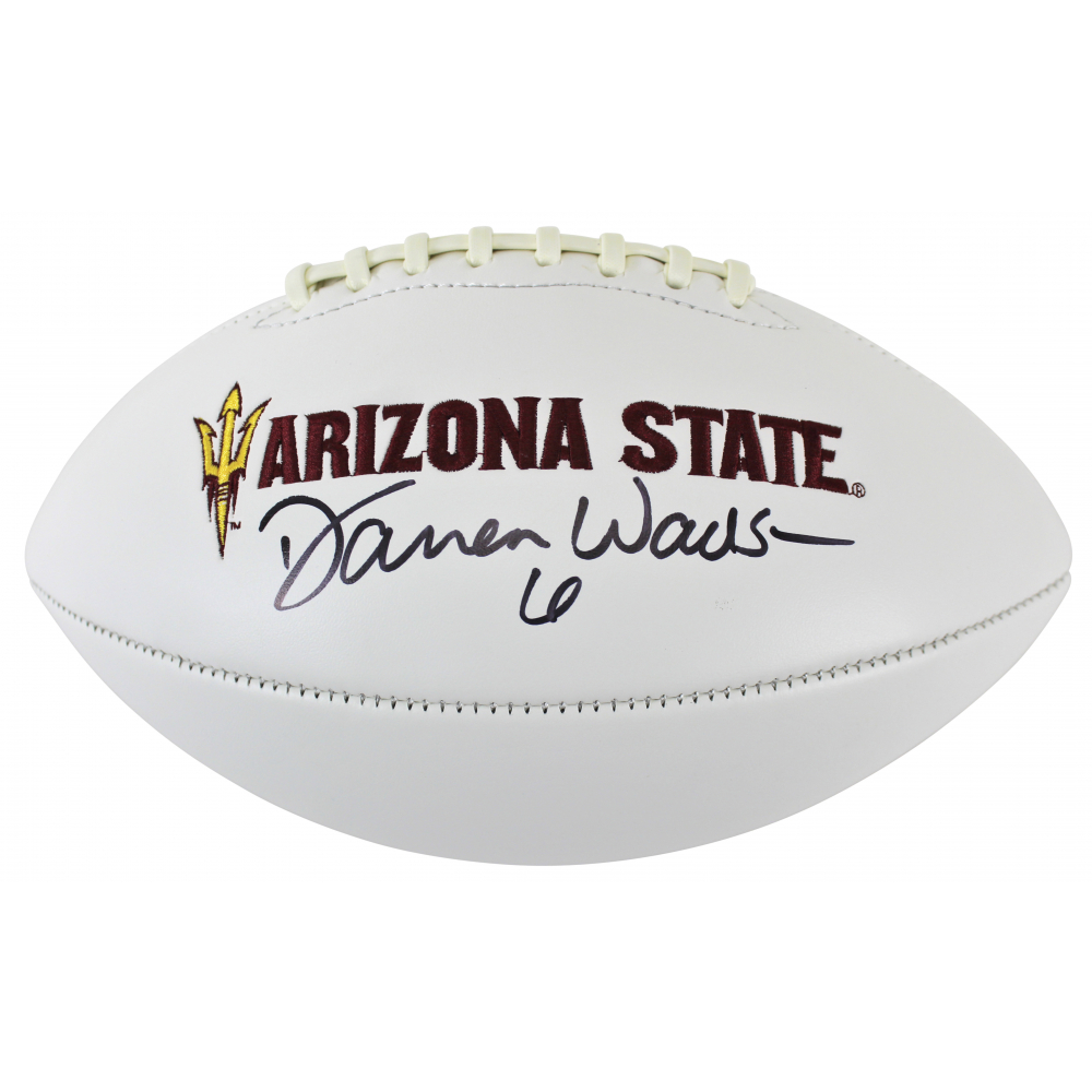 Darren Woodson Signed Arizona State Sun Devils Logo Football (Beckett ...