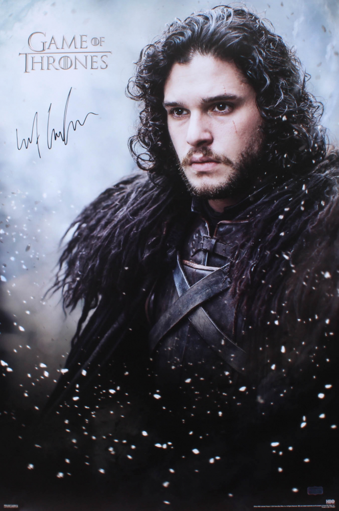 Kit Harington Signed "Game of Thrones" 24x36 Poster (Radtke) | Pristine ...
