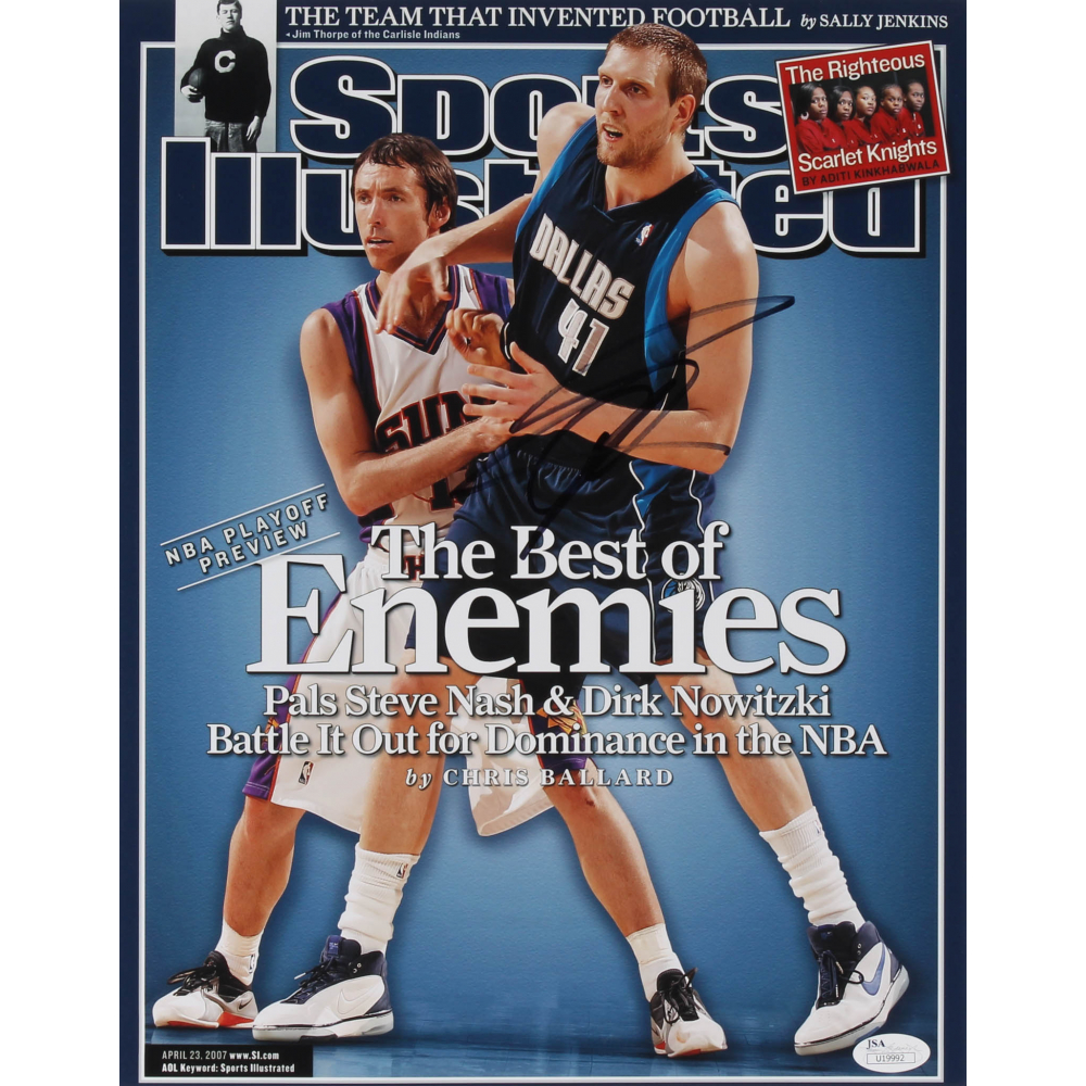 Dirk Nowitzki Signed Dallas Mavericks "Sports Illustrated Magazine ...
